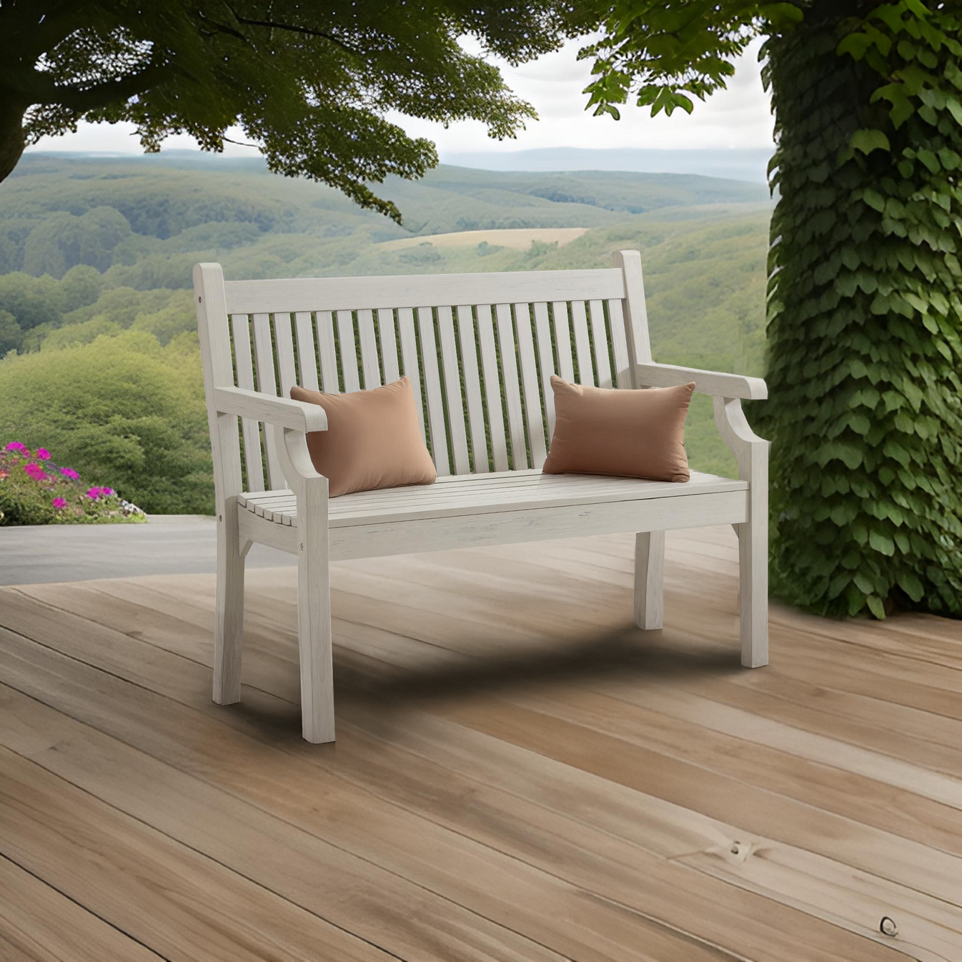 Winawood Sandwick 2 Seater Wood Effect Bench – Maison & Garden