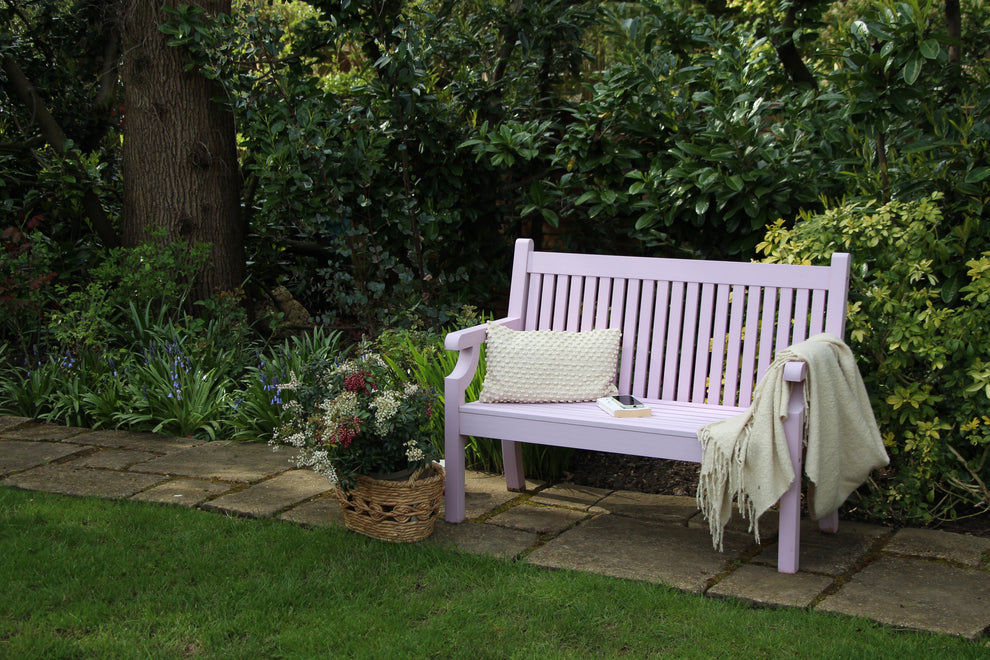 Winawood Sandwick 2 Seater Wood Effect Bench - Petal Lilac – Maison ...